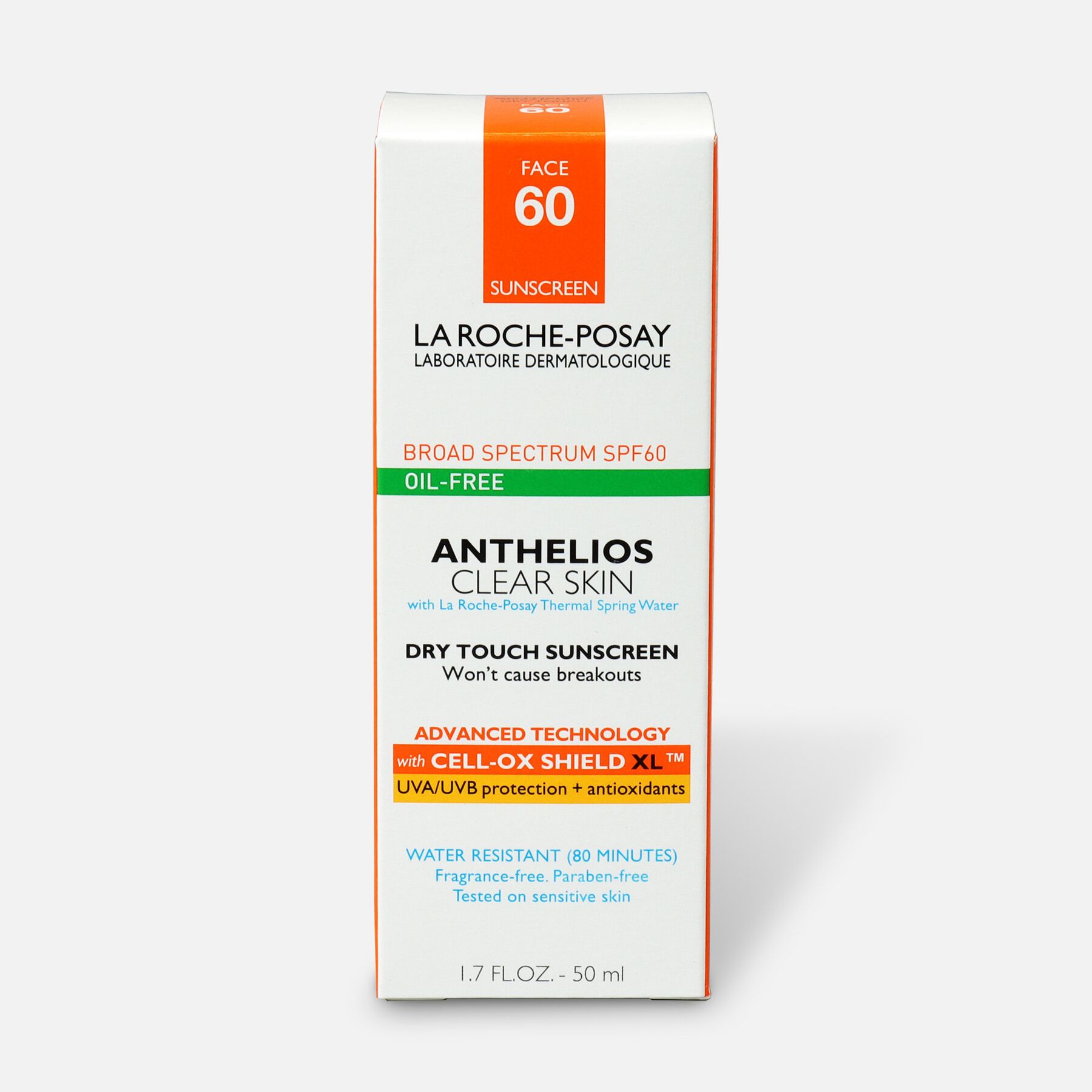 La Roche Posay Anthelios Clear Skin Dry Touch Face Sunscreen Oil Free