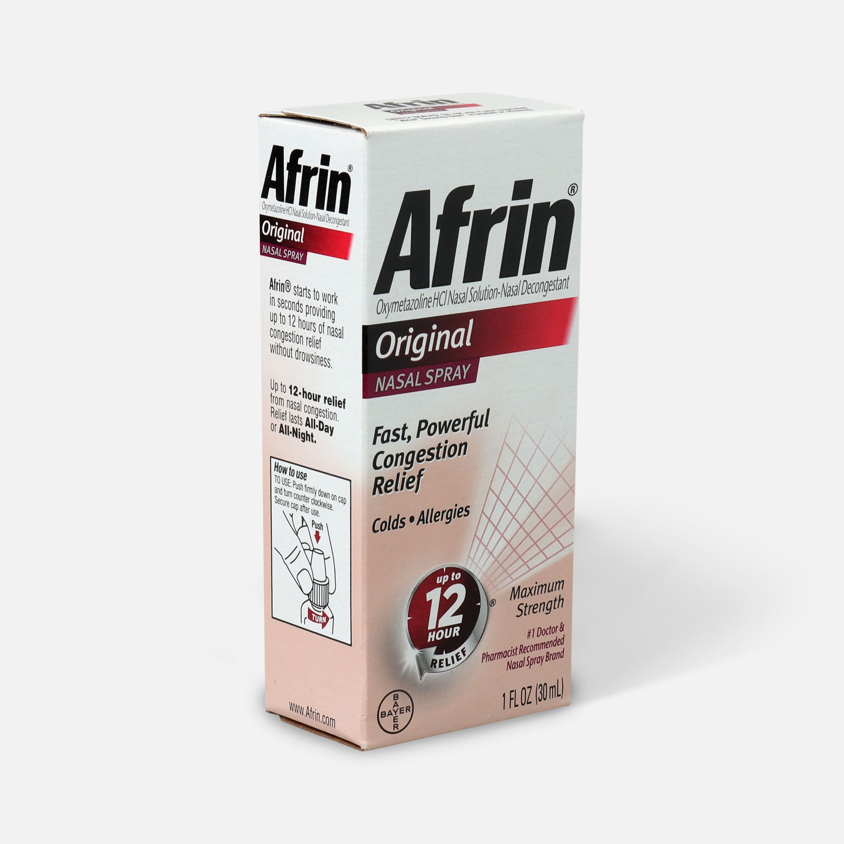 Afrin Original Nasal Spray, 1.0 oz.