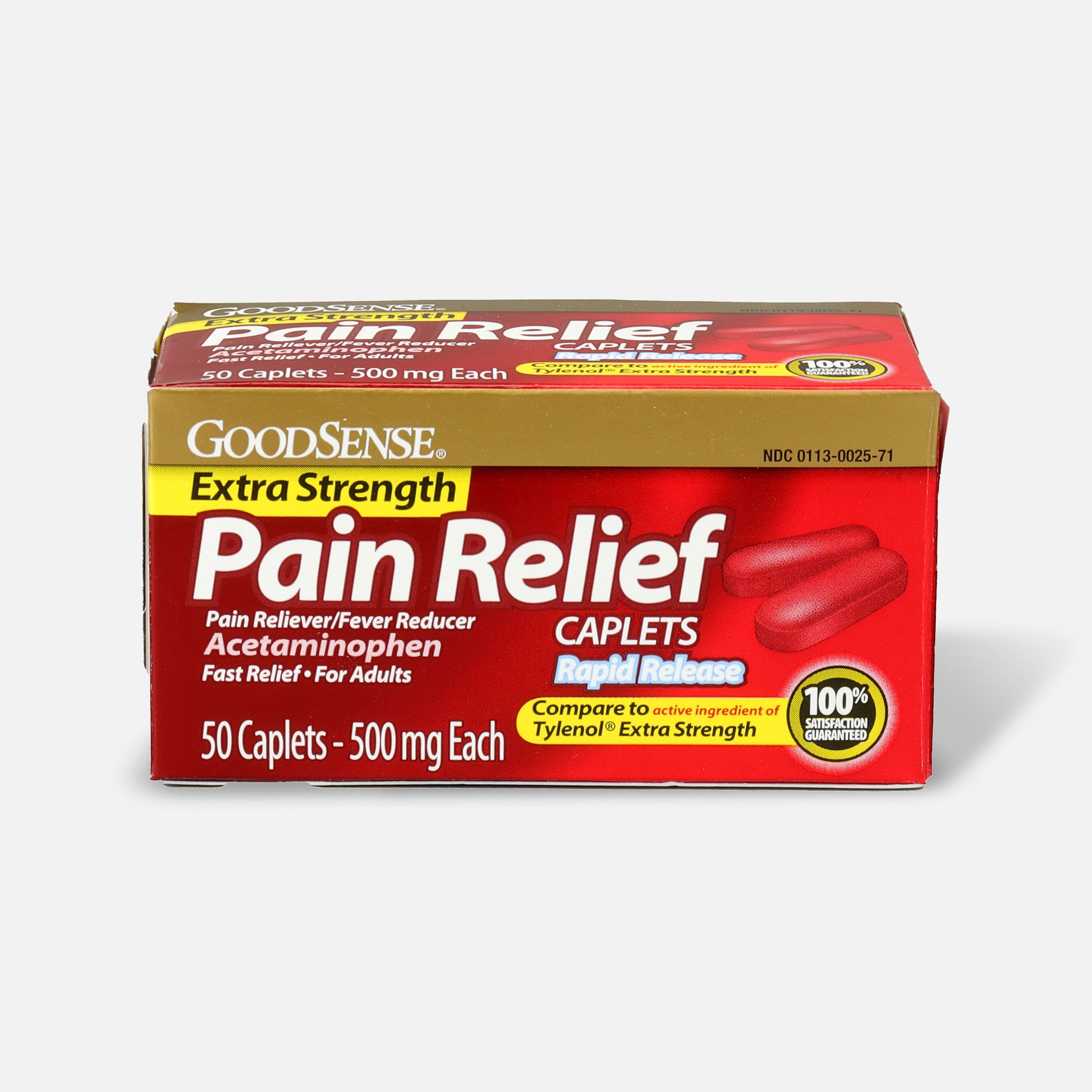 GoodSense® Pain Relief Extra Strength 500 mg Rapid Release Caplets
