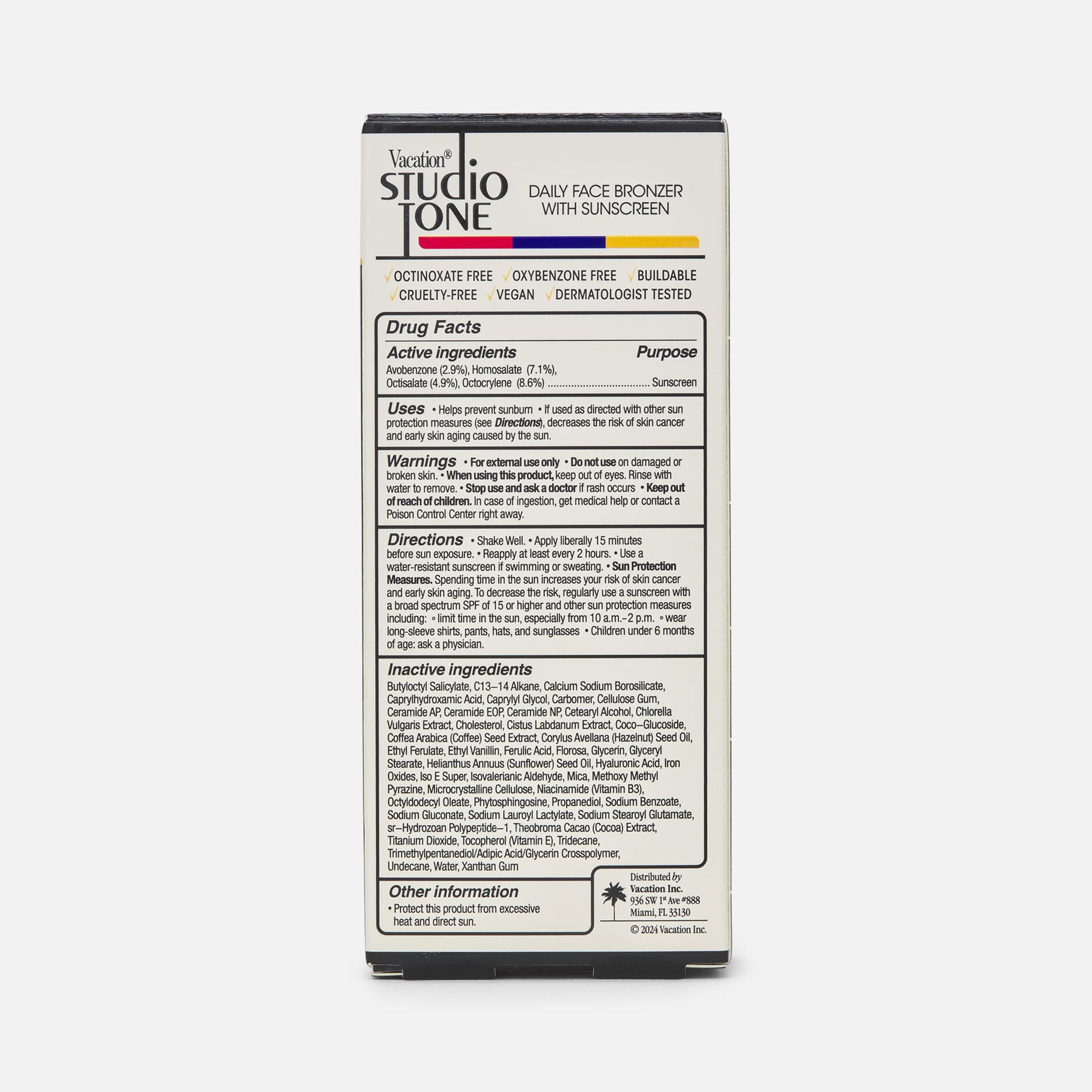 Vacation Studio Tone SPF 50 Bronzing Drops for Face, 1 oz.